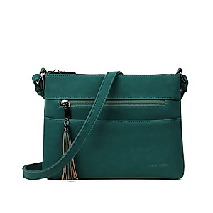 MASINTOR Crossbody Bags for Women, Lightweight Medium Crossbody Purse, Soft Leather Women's Shoulder Handbags with Tassel for Shopping or Travel