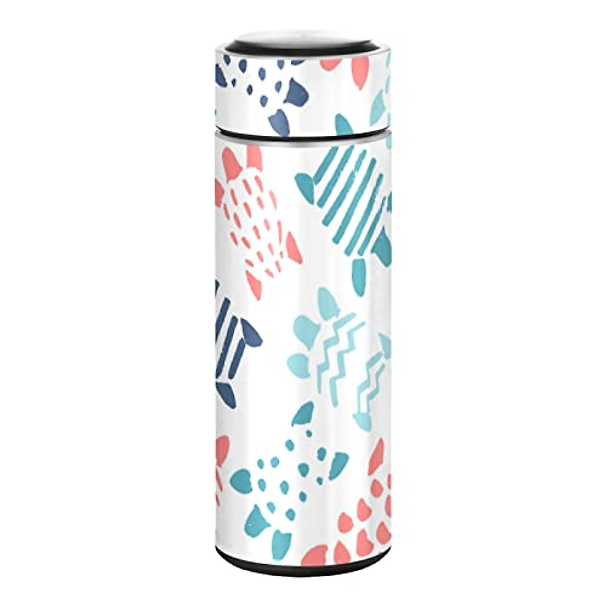 CaTaKu Small Water Bottle 12 oz, Cartoon Turtle Insulated Water Bottle for Water Coffee Tea Stainless Steel Flask Thermos Bottle Reusable Wide Mouth Vacuum Travel Mug