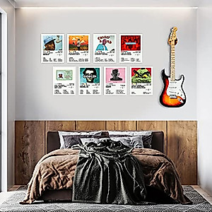 Tyler The Creator Poster - New Signature Album 8 Piece 8*10 inch Printed Canvas Poster Album Cover Frameless Poster Art Album Cover Poster Decor Living Room Dorm Poster Decor Room Aesthetic Music Poster…