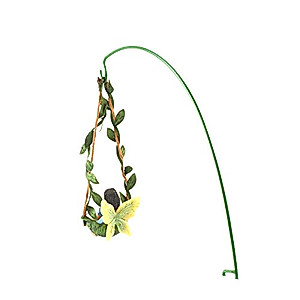 TG,LLC Treasure Gurus Ivy Vine Tree Swing Dark Hair Fairy Girl Mini Figurine Garden Decor Dollhouse Supply