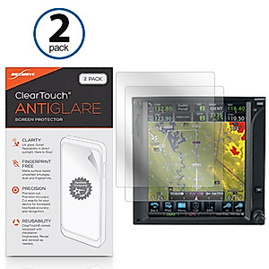 BoxWave Screen Protector Compatible With Garmin GTN 750 (Screen Protector ClearTouch Anti-Glare (2-Pack), Anti-Fingerprint Matte Film Skin for Garmin GTN 750