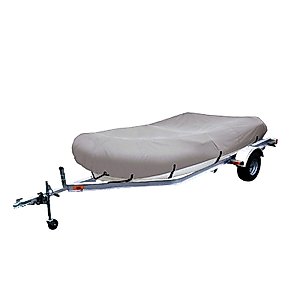 EliteShield Trailerable Inflatable Boat Cover, Heavy Duty UV Resistant Waterproof for Inflatable and Rib Rigid Inflatable Boat, Dinghy Boat Storage Fits up to 11.5ft Long