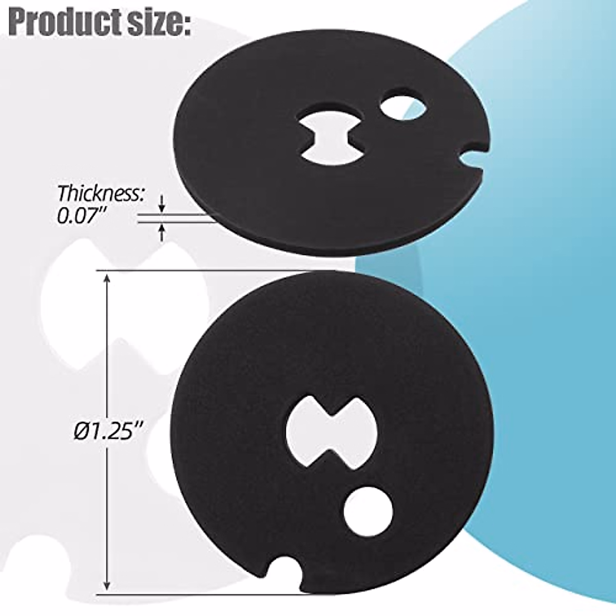 Water Softener Venturi Gasket Compatible with Kenmore, Whirlpool, Morton, GE Water Softener, 7204362 Water Softener Replacement Parts（3 Pack)