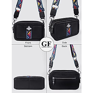 Giorgio Ferretti Genuine Leather Crossbody Bag with Removable Belt Genuine Leather Shoulder Bag for Women