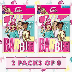 Unique Barbie Barbie Party Favors Bags | 16 Pack | Barbie Goodie Bags for Birthday Party | Sticker