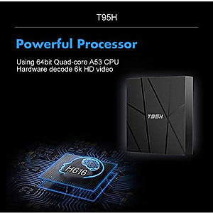 Android 10.0 TV Box Octa Core, Android TV Box 1GB RAM 8GB ROM, WiFi 2.4GHz/5GHz Quad Core 64 Bits 3D/4K/6K Full HD/H.265/H.264/USB 2.0 Android Box