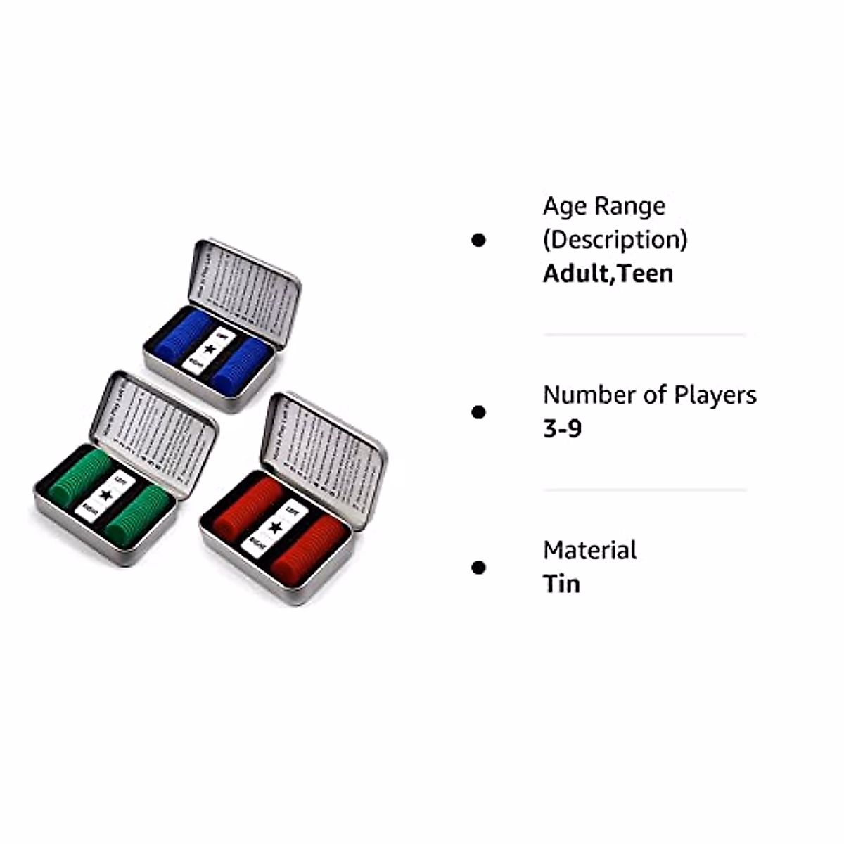 Befantasway Right Left Center Dice Game Set with 3 Dices + 36 Chips (3 Sets -Red+Green+Blue)