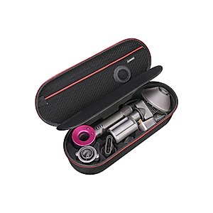 RLSOCO Hard Case for Dyson Supersonic Hair Dryer HD15 HD08 HD07 HD03 HD01 Nural, Portable Travel Storage Bag for Dyson Supersonic Hair Dryer - Fits Complete Supersonic Accessories (Black)