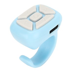Phone Remote Control Shutter, Sensitive Multifunctional Smart Phone Remote Control Page Turner for Reading Novels (Blue)