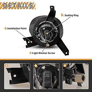 AUTOWIKI For 2001 2002 2003 FORD EXPLORER SPORT, 2001-2005 FORD EXPLORER SPORT TRAC Fog Lights Lamps Assembly 42W