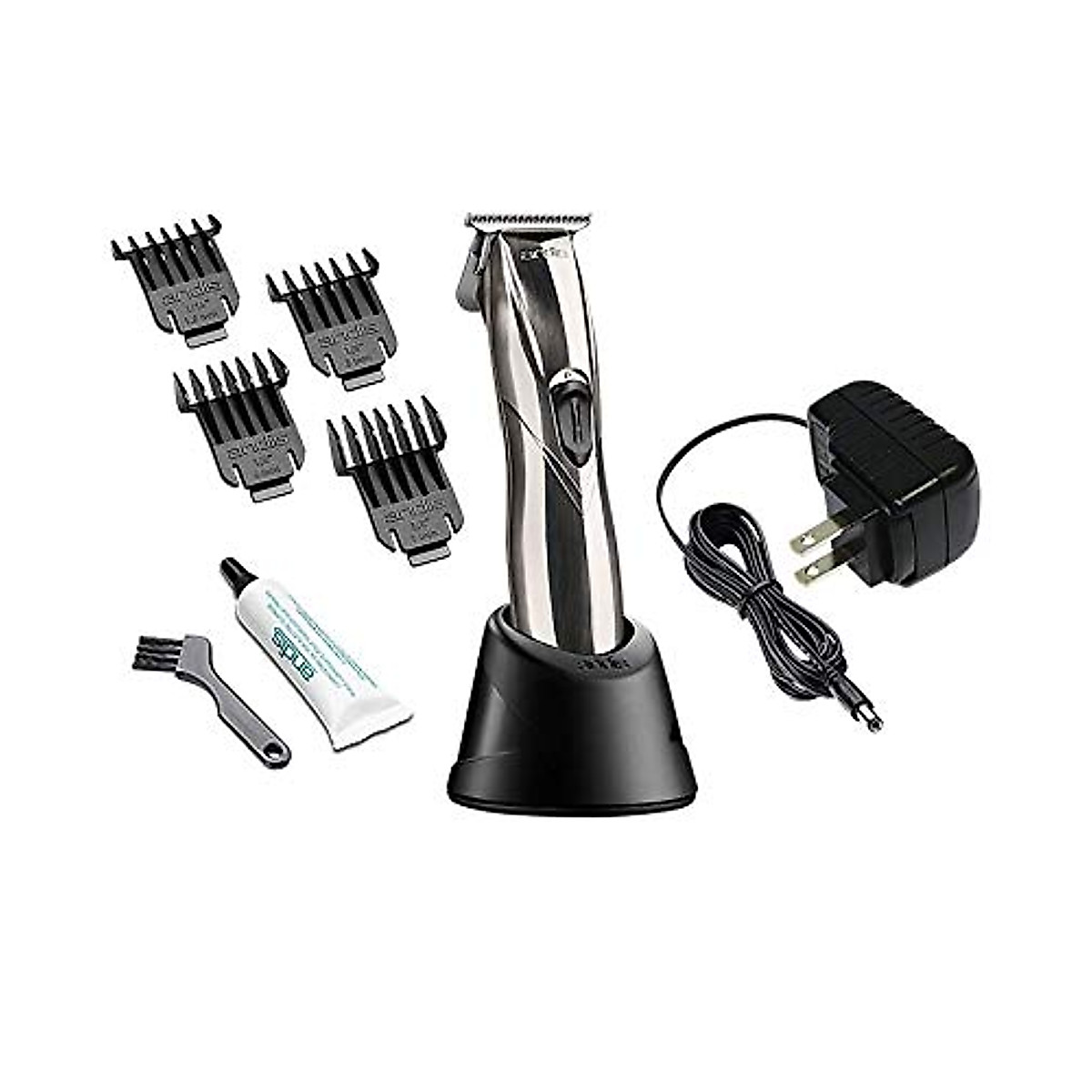 Andis Slimline Pro GTX Lithium-Ion Cordless Wide Blade Trimmer D-8 (32690) - Bundled with a BeauWis Blade Brush