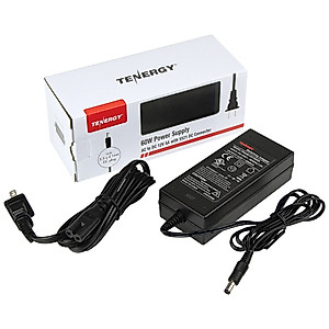 Tenergy 100V -240V AC to 12V DC 5A 60W Switching Power Supply Adapter for TB6 Balance Charger, LED Strip Lights, Outdoor Security Cameras and Audio Amplifier, with 5.5 x 2.1mm DC Plug