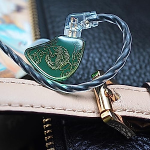 HIFICAT Tangzu WANER SG Jade Green 10mm Dynamic Driver in-Ear Earphone，PET Diaphragm HiFi IEM