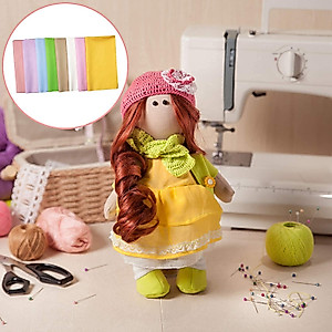 Qililandiy 8 Pcs Plain Solid 100% Cotton Fabric Fat Quarters Quilting Sewing DIY Handmade Crafts Patchwork for Home Textile Sewing (Candy Series)