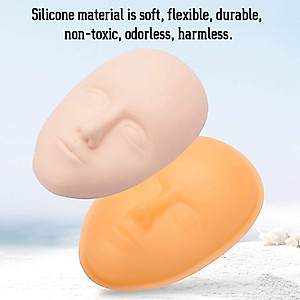 Tattoo Practice Skin Head 5D Eyebrow Eyebrow Practice Skin Silicone Practice Skin Tattoo Mannequin Training Head Face For Beginners[2#]