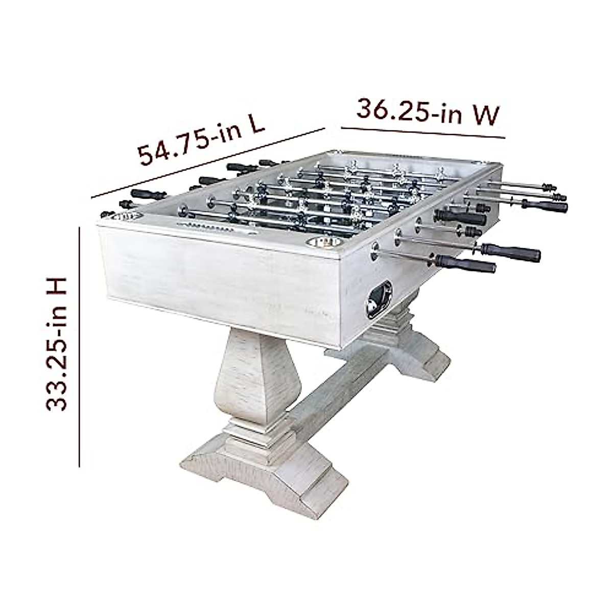 Hathaway Montecito 55-in Premium Competition Foosball Table, Arcade Table Soccer for Game Rooms, includes (2) Foosballs and - Driftwood