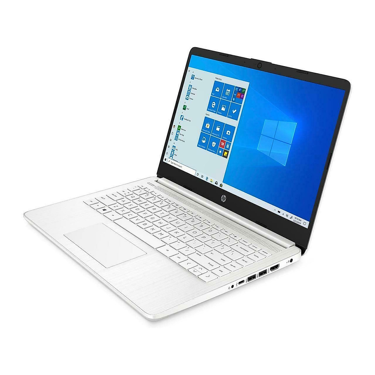 HP Stream 14inch HD Touchscreen Display, Intel Celeron N4020 Dual-Core, 4GB DDR4 Memory,192GB Storage(64GB eMMC+128GB Card),Bluetooth,1-Year Microsoft 365,Win10,Snow White,TGCD Bundle