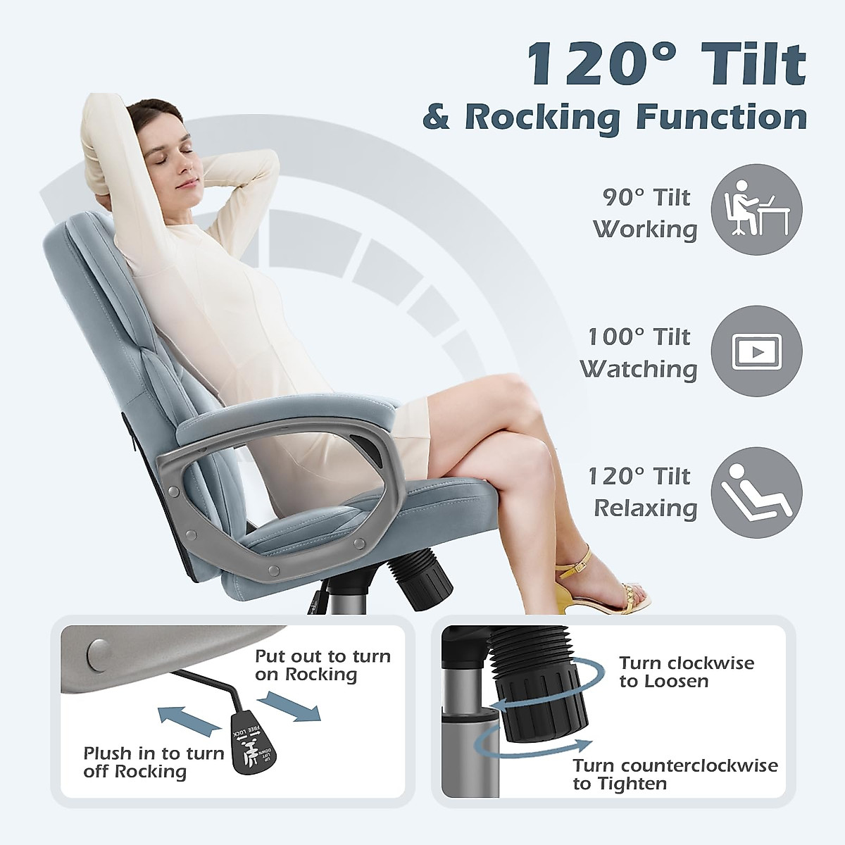 SEATZONE Beige Home Office Desk Chairs with Wheels and Flip-up Armrests,Office Chair Comfortable Ergonomic Velvet Mesh Executive Computer Chairs for Adults and Teens