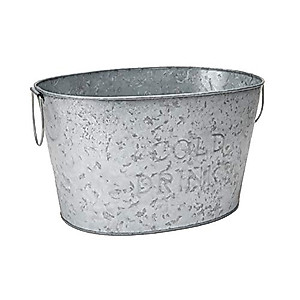 Mind Reader Beverage Bucket, 17.25"L x 11"W x 9.5"H, Silver