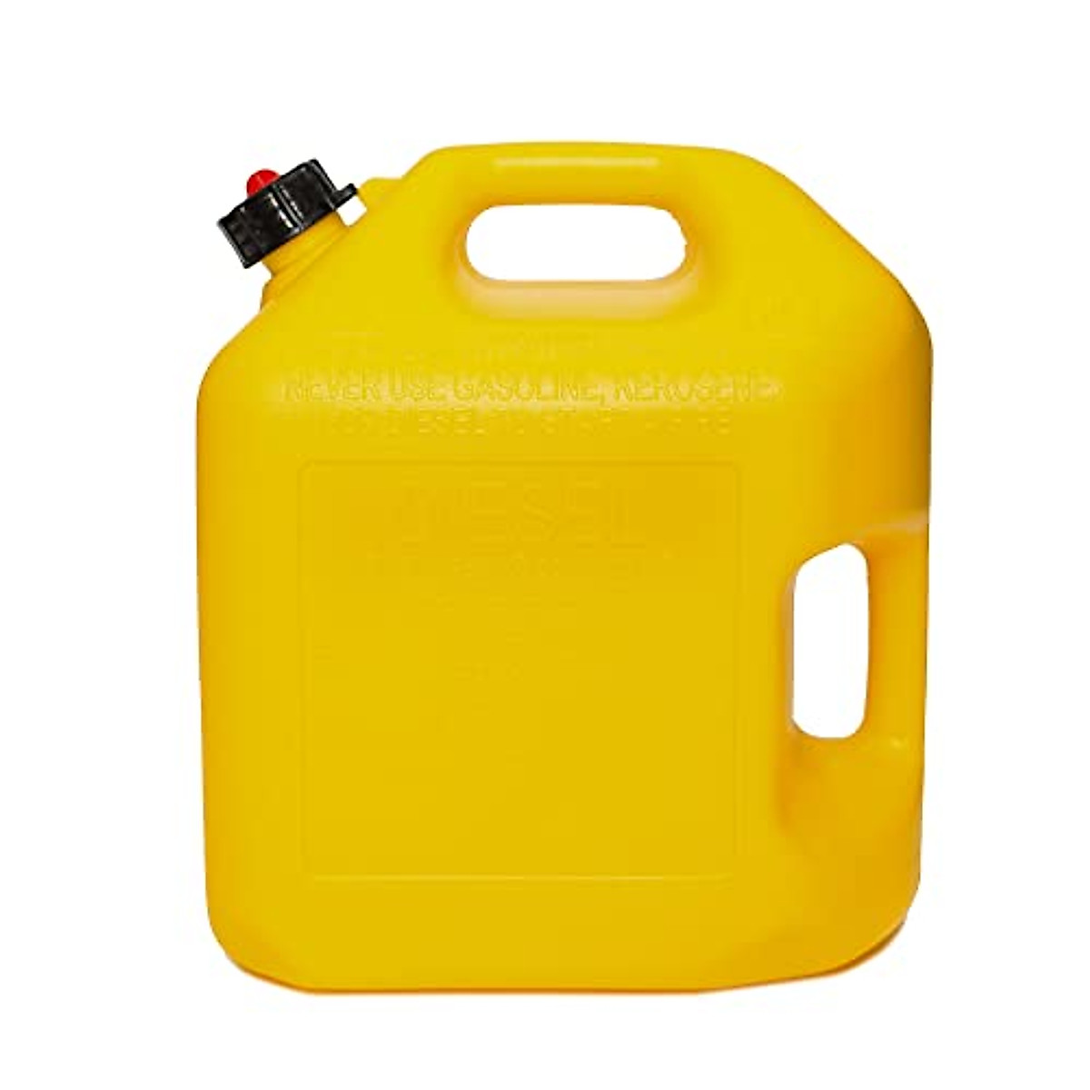 Midwest Can Company 8610 EPA & CARB Compliant 5 Gallon Diesel Can Fuel Container with Flame Shield Safety System and Auto Shut Off (4 Pack)
