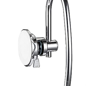 JiePai Vacuum Suction Towel Holder,Modern Shower Towel Ring,Washcloth Hand Towel Holder for Bathroom Kitchen Drill Free,Chrome