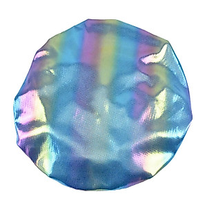 Kids Bonnets for Girls Sleeping Bonnets for Kids Curly Hair Satin Sleep Caps for Kids Shower Caps Satin Night Cap for Kids (Colorful Blue + Pink)