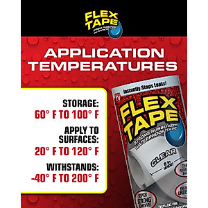 Flex Tape, Mini, Black, Original Thick Flexible Rubberized Waterproof Tape - Seal and Patch Leaks, Works Underwater, Indoor Outdoor Projects - Home RV Roof Plumbing and Pool Repairs