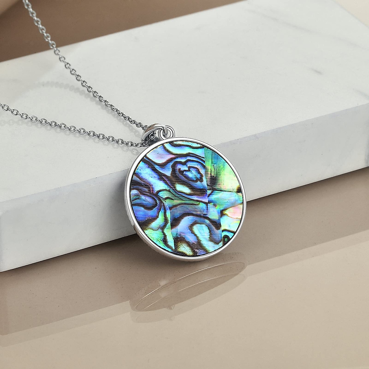 LUHE Pentagram Pentacle Necklace Gifts for Women Her Sterling Silver Chakra Moon Pentagram Pendant necklace Celtics Pagan Wiccan Magic Amulet Jewelry for Teen Girls