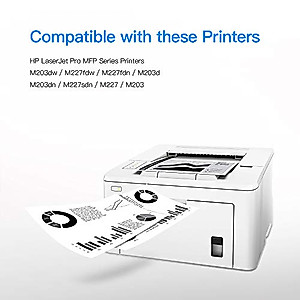 LxTek Compatible Toner Cartridge Replacement for HP 30A CF230A 30X CF230X to use with Laserjet Pro MFP M203dw M227fdw M227fdn M203d M203dn M227sdn M227 M203Printer (Black, 2-Pack)