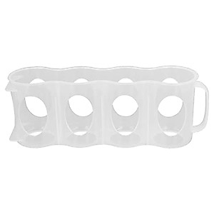 Kuuleyn Portable Can Organizer for Refrigerator,Can Rack Organizer,Can Storage Box Transparent Reusable Can Drink Storage Holder Organizer with Handle for Refrigerator Cabinets