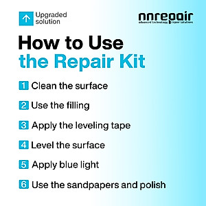 Granite, Marble & Porcelain Repair Kit (Clear, Black & Acrylic) - Ideal as Quartz Countertop Repair Kit I Works Great for Countertops, Tiles, Sinks and Other Surfaces