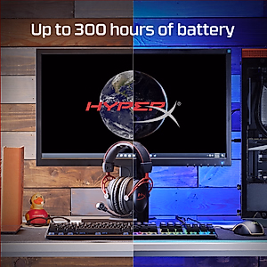 HyperX Cloud Alpha Wireless Gaming Headset for PC with DTS Headphone:X Spatial Audio, Noise-Canceling Mic, Dual Chamber Drivers, Durable Aluminum Frame - 300-Hour Life, Red (Renewed)