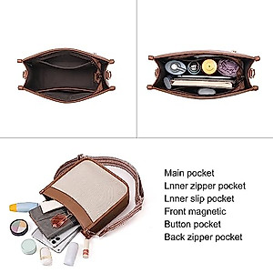 CLUCI Crossbody Bags For Women Trendy Fashion Shoulder Bag Vegan Leather Purse For Ladies with Adjustable Strap