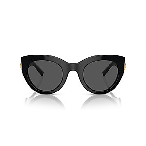 Versace Woman Sunglasses Black Frame, Dark Grey Lenses, 51MM