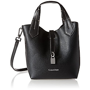 Calvin Klein Remy Rocky Road Novelty Crossbody, Black/Silver