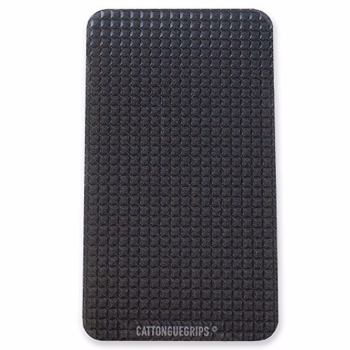 Non-Abrasive Cell Phone Grip by CatTongue - 2.25” x 4” Non Slip Grip for Smartphones Compatible with iPhone and Android, Universal Grip with No Added Bulk (Kitty Cat, Midnight)