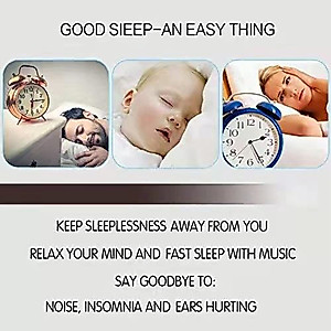 Ururtm Sleep Soundproof Earbuds Headphones, Noise Isolating Soft Earbuds for Sleeping, Nighttime, Insomnia, Side Sleeper, Snoring, Travel, Meditation & Relaxation (Black)