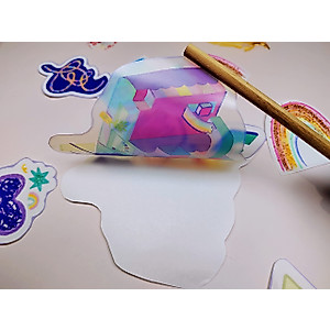 25 Sheets Frosty Transparent Printable Vinyl Sticker Paper A4 Size (8.25" x 11.7") Waterproof Vinyl Sticker Paper Quick Dry For Inkjet/Laser Printer