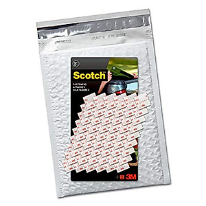 Scotch Extreme Interlocking Fasteners, 1 in Squares, Clear, 27 Sets, Holds up to 10 lbs (1 set holds 2 lbs)