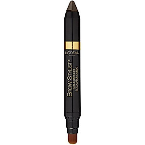 L'Oreal Paris Brow Stylist Kabuki Blender Brow Crayon, Brunette, 0.05 oz.