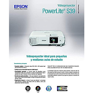 Epson V11H854020 Powerlite S39 SVGA 3LCD Projector