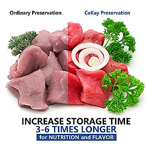 CeKay Vacuum Sealer Rolls Food Storage Saver Commercial Grade Bag, Create Your Own Size Bag(2-Pack) (11"x16')