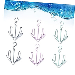 Cabilock 18 pcs Wall Mounted Clothes Drying Rack Sneaker Boots Hanger Hooks Dryer Shelf for Shoes Wall Drying Rack Shoes Drying Hanger Shoes Drying Rack Shoes Hook Shoes Hanger Hanging Robe