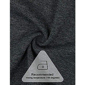 Timeson Winter Tunic Tops,V Neck Cotton Long Tunics for Leggings Ladies Long Sleeve Sweaters Loose Thick Button Sweatshirts Knit A Line Winter Leggings Shirts Fall Fleece Tops Carbon Gray X-Large