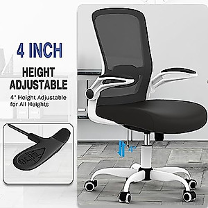 Office Chair, Ergonomic Desk Chair with Adjustable Lumbar Support, High Back Mesh Computer Chair with Flip-up Armrests-BIFMA Passed Task Chairs, Executive Chair for Home Office