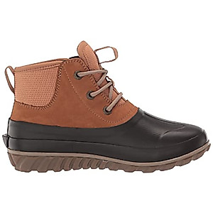 Bogs Womens Classic Casual Lace Leather Boot Snow, Cognac Multi, 7