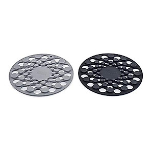 Joseph Joseph Spot-On Set of 2 Silicone Trivets, One Size, Gray