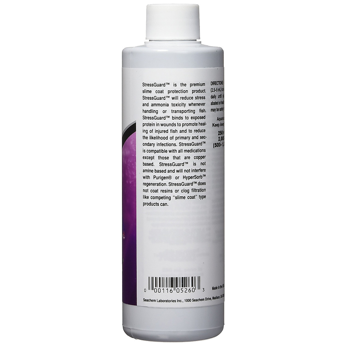 Seachem StressGuard Slime Coat Protection - Stress and Toxic Ammonia Reducer 250 ml