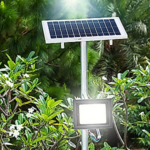Outdoor Street Lamp For Home Outdoor Light Waterproof Solar Powered Remote Control Flood Light Garden Yard