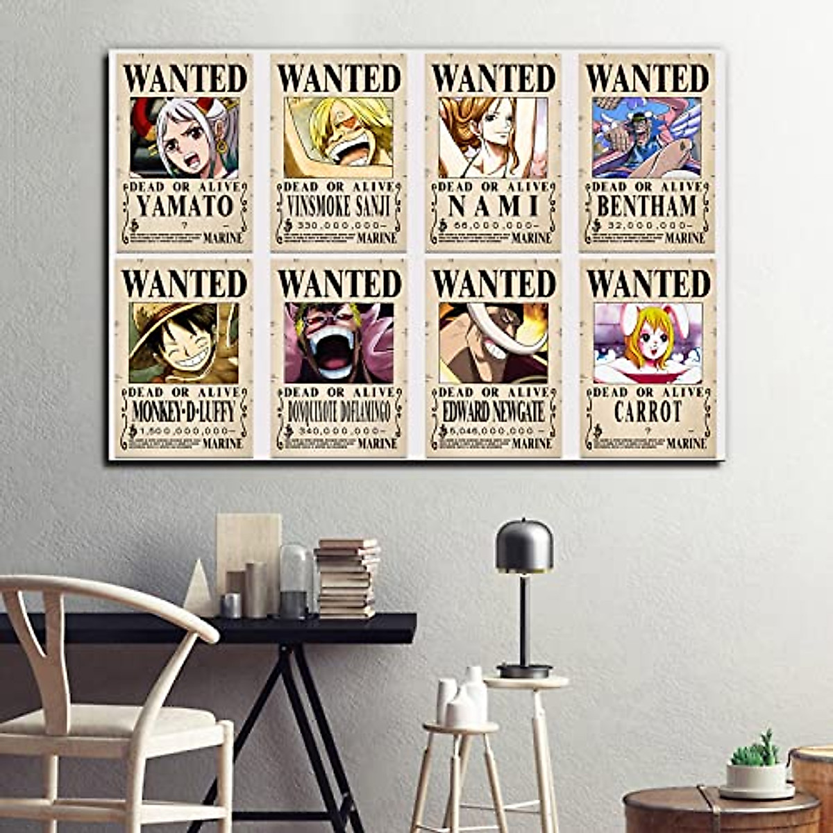 Looyat 30 Pcs Poster, 29cm*20cm Wanted Poster Including Popular Ranking Characters Bright